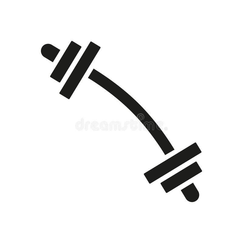 Barbell Icon Vector Basic Design Simple and Modern Stock Vector ...