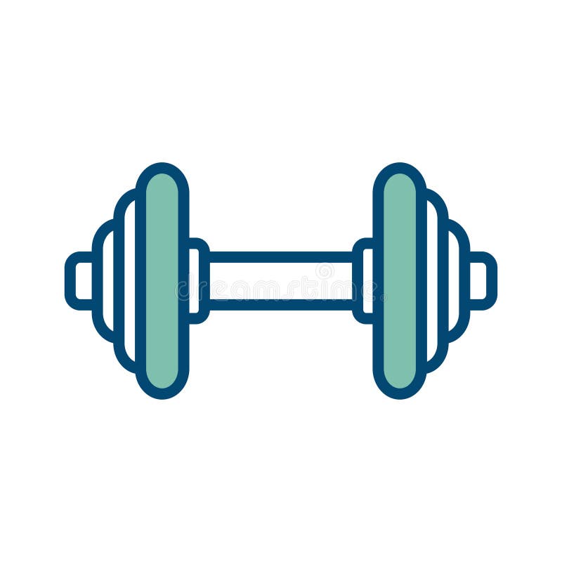 Barbell Icon Vector Design Template in White Background Stock ...