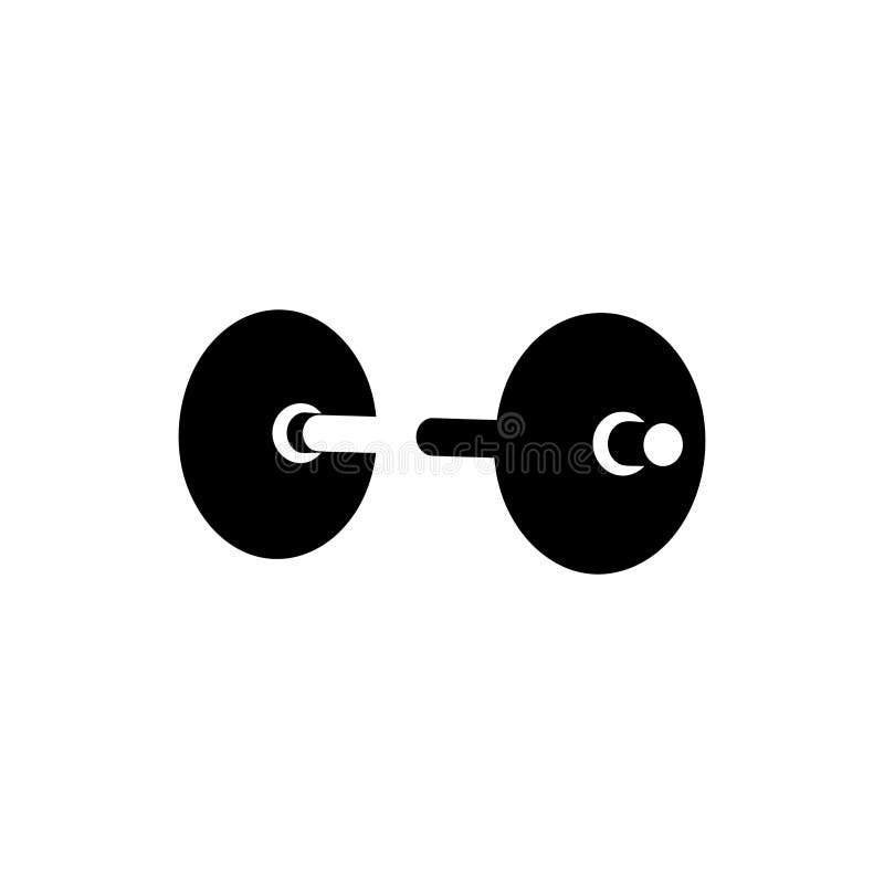 Rod, barbell icon stock illustration. Illustration of bodybuilder ...