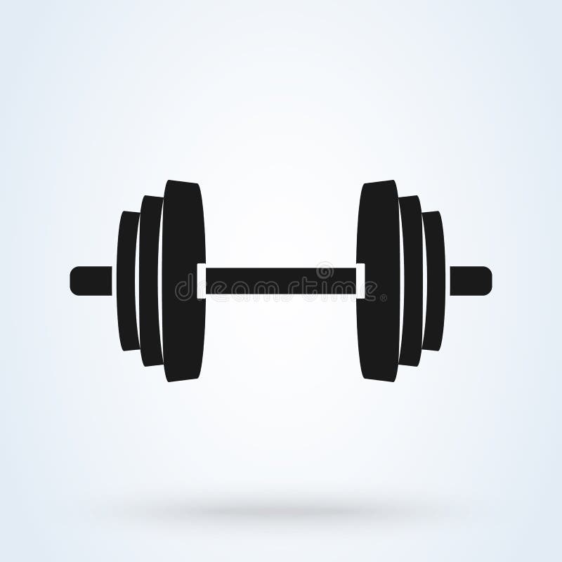Barbell Simple Vector Modern Icon Design Illustration Stock Vector ...