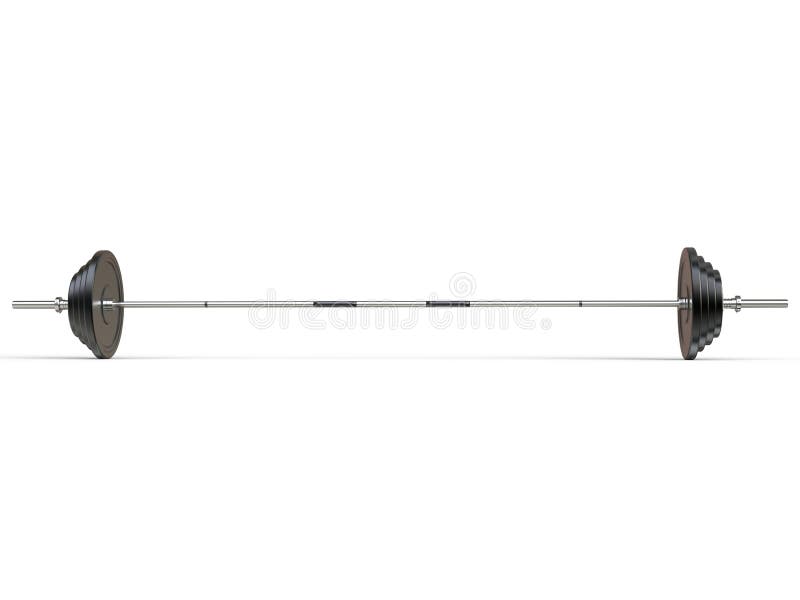 Barbell Weight - Front View Stock Illustration - Illustration of ...