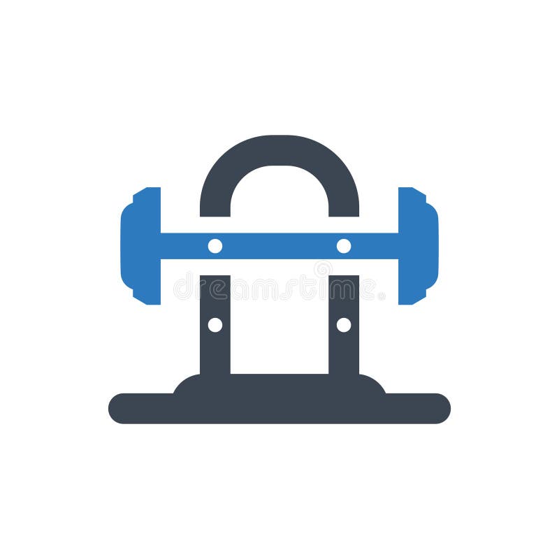 Weightlifting Icon in Simple Style Stock Vector - Illustration of ...