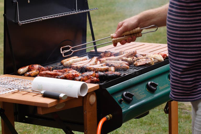 Barbeque stock image. Image of outside, burger, beef, barbeque - 1055587