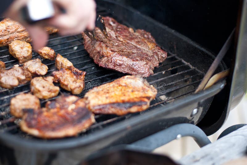 Barbeque stock image. Image of smoke, barbecue, outdoors - 22364735