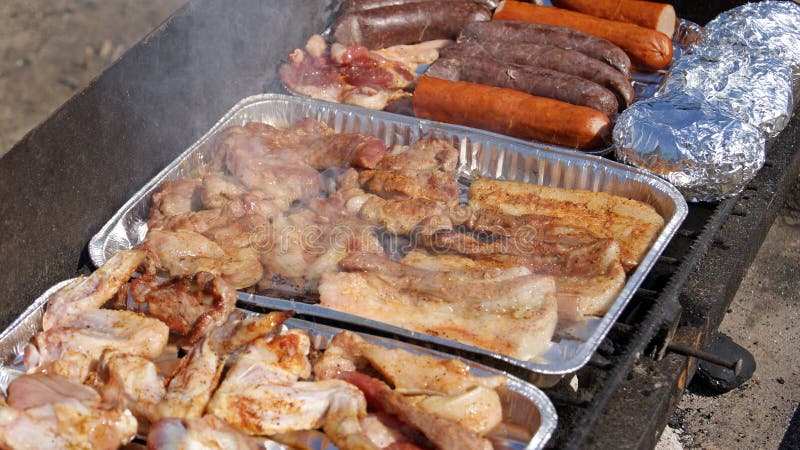 Barbeque stock photo. Image of outdoors, steak, fillets - 24530850