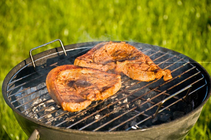 Barbeque stock image. Image of outdoor, barbeque, smoke - 9724311