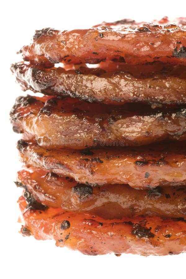 Barbeque Grilled Chicken Coins Isolated Stock Image - Image of lunch ...