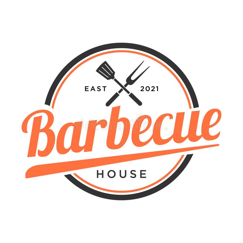 Barbeque Logo Vector Design Template Basic RGB Stock Illustration ...