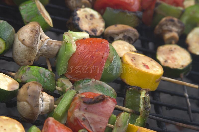 Barbeque Vegetables stock image. Image of grilled, kebabs - 150127