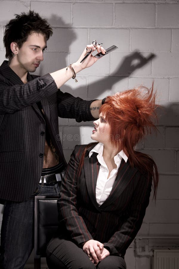 Barber stock image. Image of female, hate, conflict, frustrated - 11758445