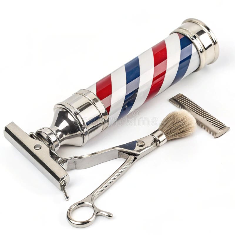 Barber Accessory Isolated on Transparent Background Stock Illustration ...