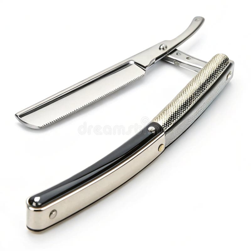 Barber Accessory Razor Isolated on Transparent Background Stock ...