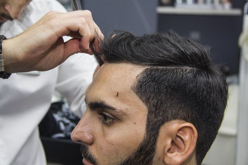 Barber cutting hair stock photo. Image of beauty, barber - 47894920