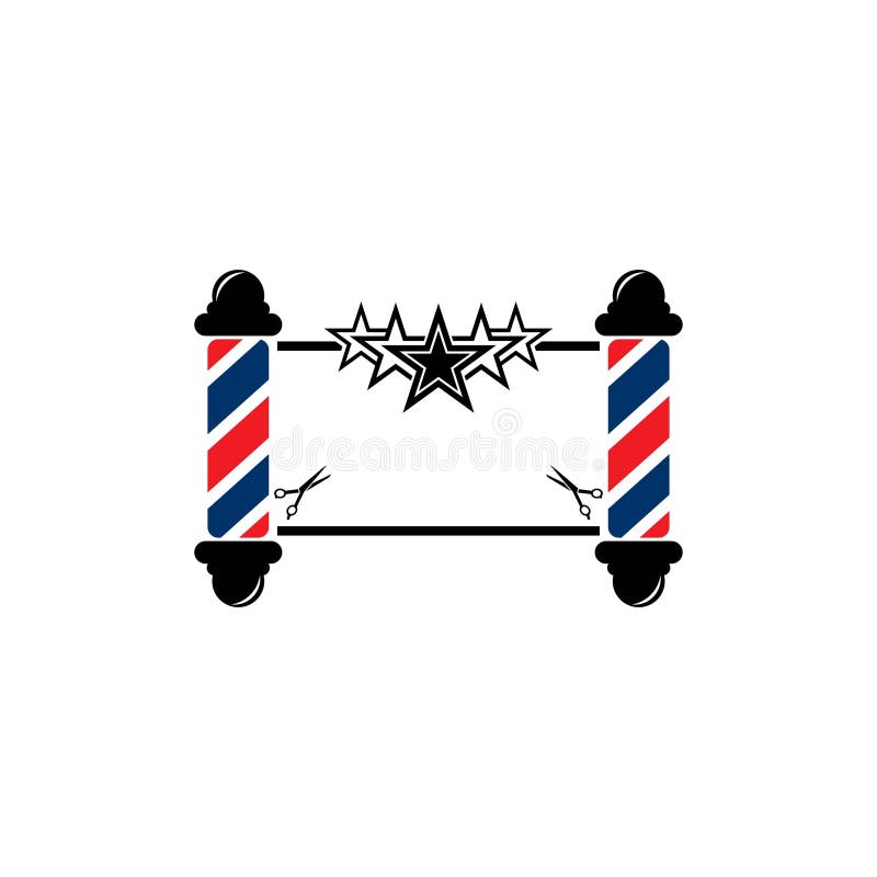 Barber Logo Icon,illustration Design Template Vector Stock Vector ...