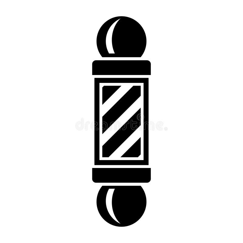 Barber Pole Icon Vector Basic RGB Stock Illustration - Illustration of clipper, hipster: 338505762