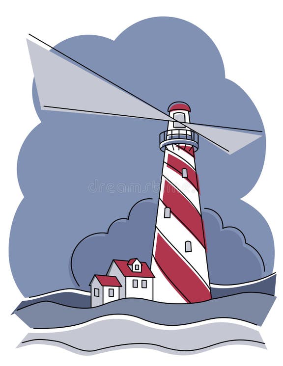 Lighthouse Pole Stock Illustrations – 183 Lighthouse Pole Stock ...
