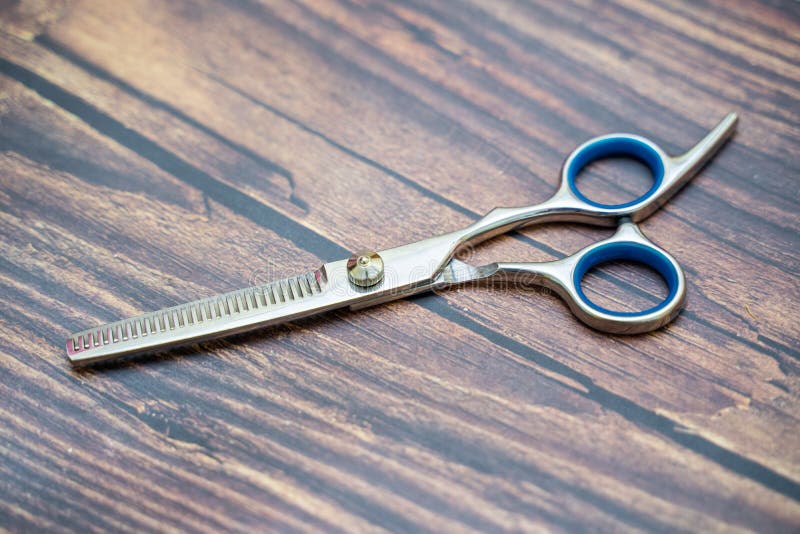 Barber Scissors Set for Hair Cut Stock Image - Image of shop, silver ...