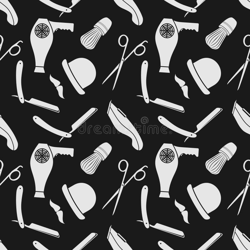 Barber Shop Background, Seamless Pattern. Vector Illustration Stock ...