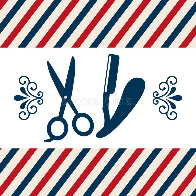 Barber shop design stock vector. Illustration of business - 63936618