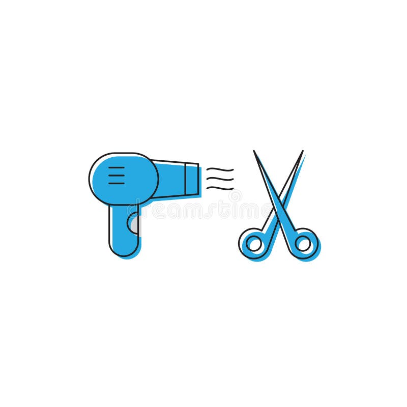Barber Shop Equipment Vector Icon Symbol Tools Isolated on White ...