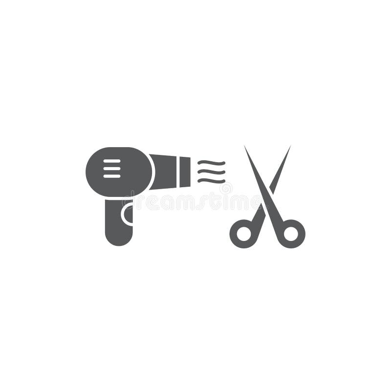 Barber Shop Equipment Vector Icon Symbol Tools Isolated on White ...