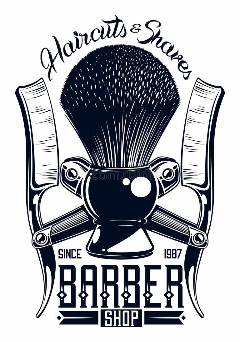 Vintage Barber Shop Logo Stock Illustrations – 10,632 Vintage Barber ...