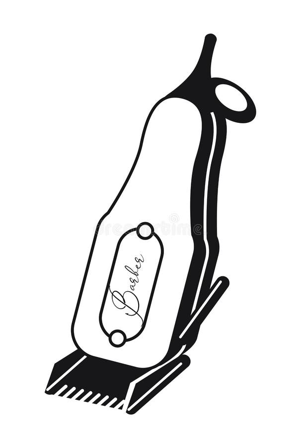 Barber shop machine stock vector. Illustration of electronic - 219341390