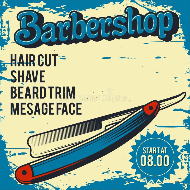 Barbe shop logo stock vector. Illustration of haircut - 99141624