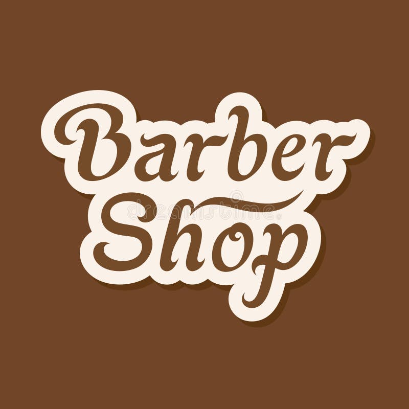 Barber Shop Signboard ilustración del vector. Ilustración de peluquero ...