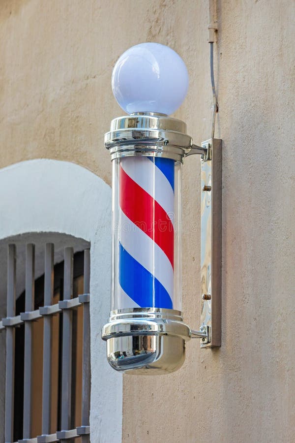 Barber Sign stock image. Image of striped, arles, swirl - 160457223