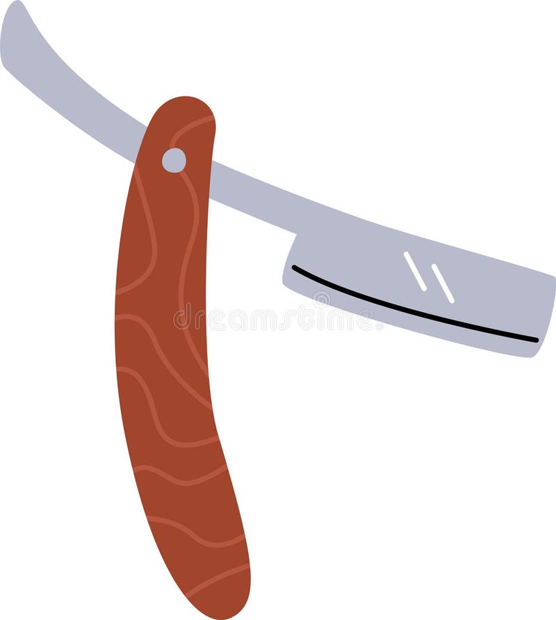 Barber Straight Razor stock vector. Illustration of icon - 300541839