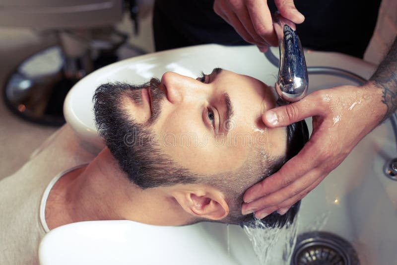 432 Beautiful Man Washing Head Stock Photos - Free & Royalty-Free Stock ...
