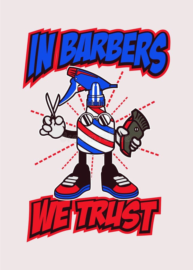 BARBERS CARTOON.cdr stock vector. Illustration of hairdresser - 240820063