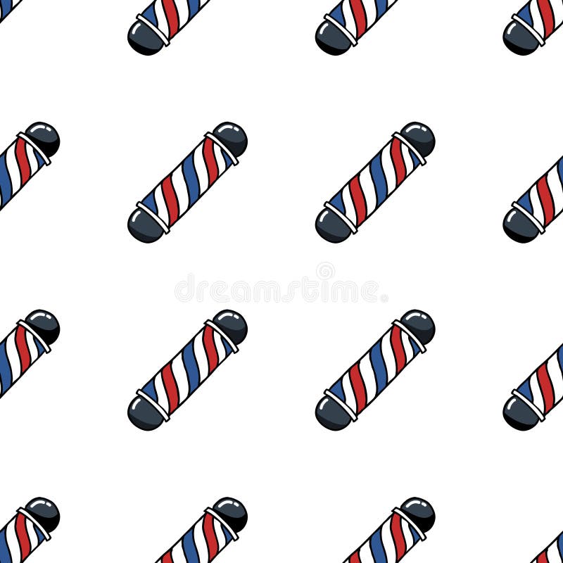 Barber Pole Seamless Doodle Pattern, Vector Illustration Stock ... Barber Pole Seamless Doodle Pattern, Vector Illustration Stock ...