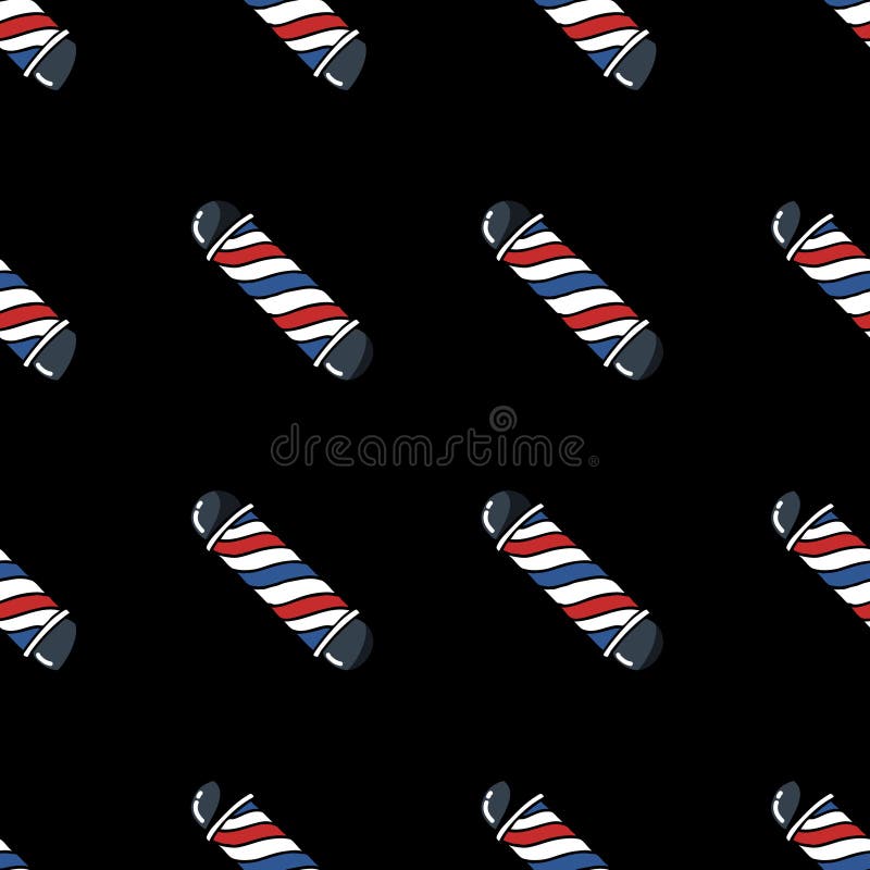 Barber Pole Seamless Doodle Pattern, Vector Illustration Stock ... Barber Pole Seamless Doodle Pattern, Vector Illustration Stock ...