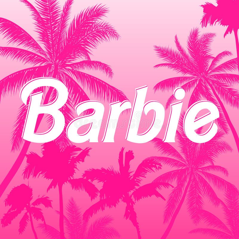 Barbie Logo on a Pink Background,vector Illustration Stock Vector ...
