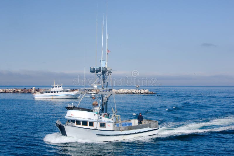 Barca Di Pesca Professionale Immagine Stock - Immagine di commerciale ...
