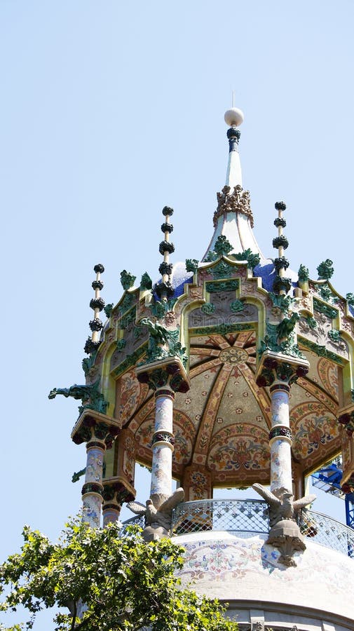 Barcelona Building Elements Editorial Photography - Image of spain ...