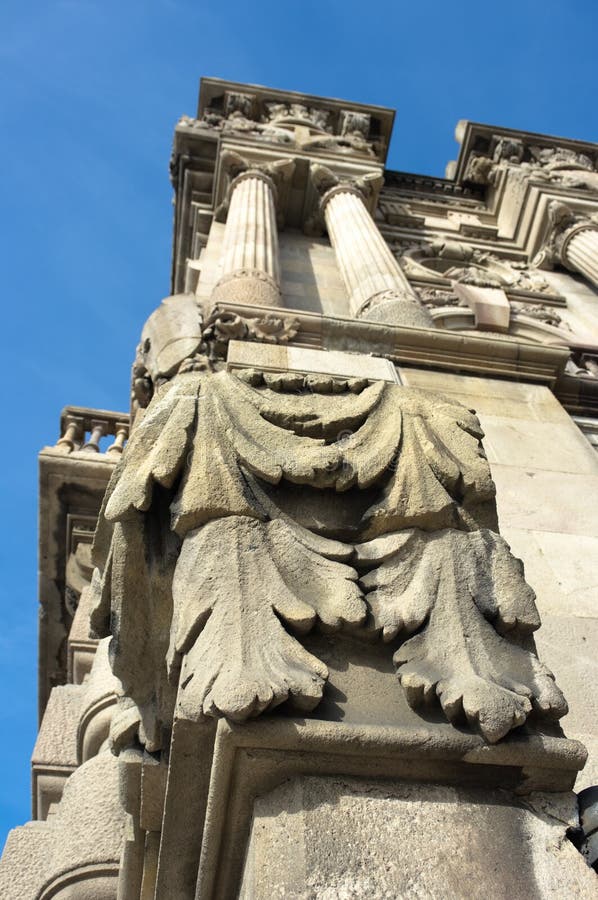Gargoyles on lamp Post stock photo. Image of closeup, detail - 906974