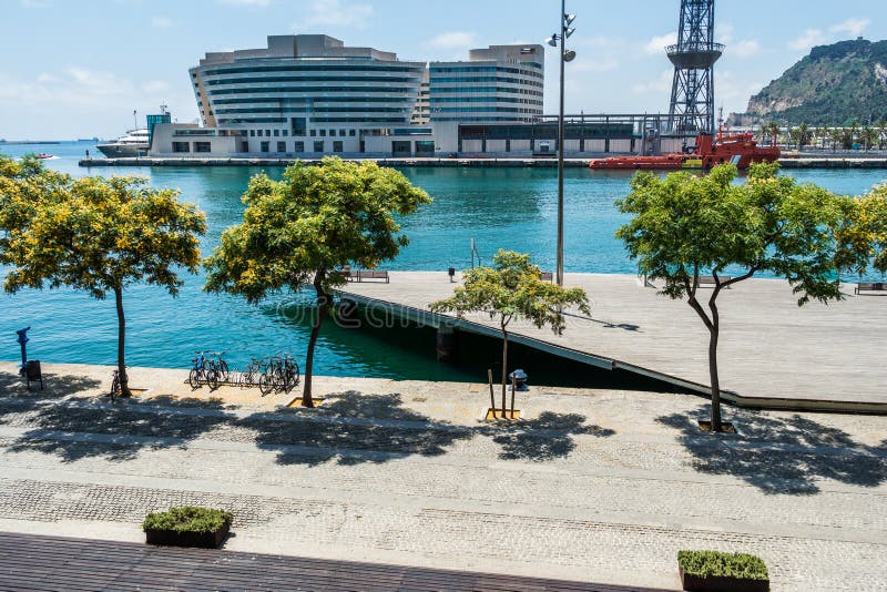 Barcelona harbor stock photo. Image of urban, barcelona - 32141448