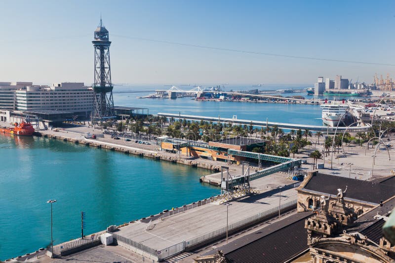 Barcelona Harbour Catalunia Spain Editorial Stock Image - Image of ...