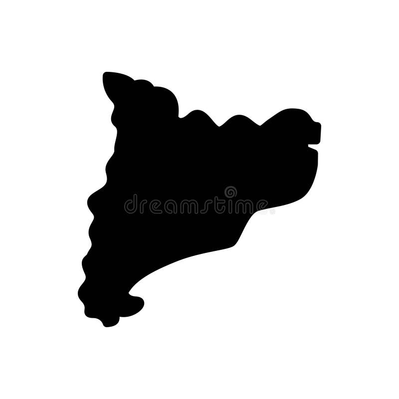 Black Solid Icon for Barcelona, Map and Border Stock Vector - Illustration of solid, black ...