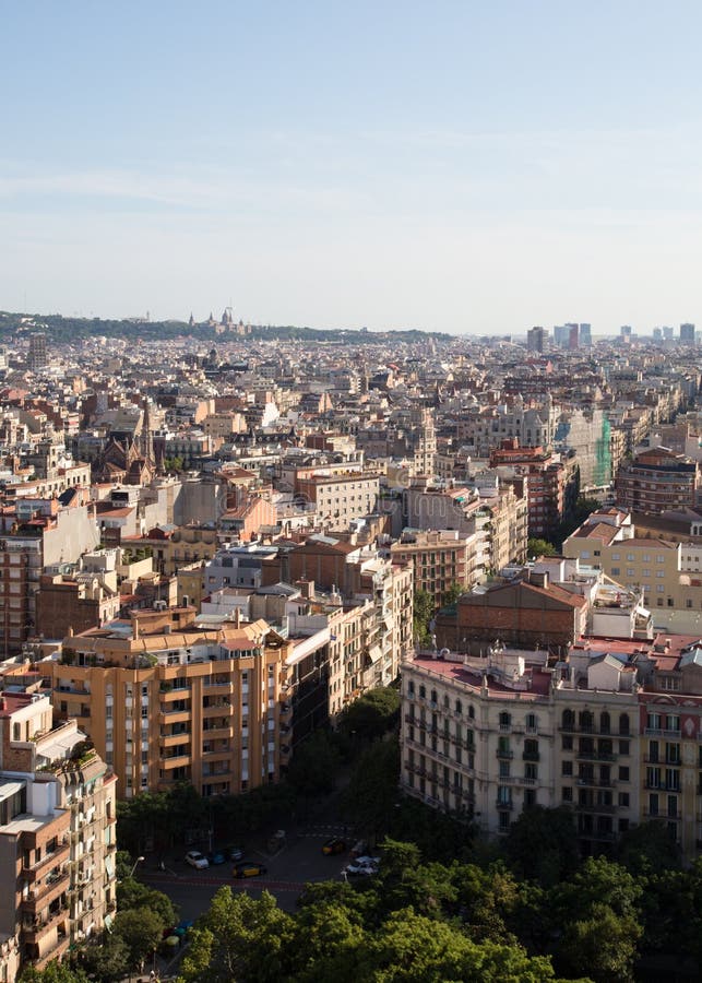 Barcelona Landscape stock image. Image of catalunya, catalonia - 43376943