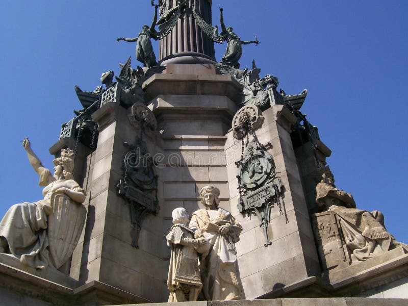 Barcelona monument stock image. Image of europe, artistic - 13324159