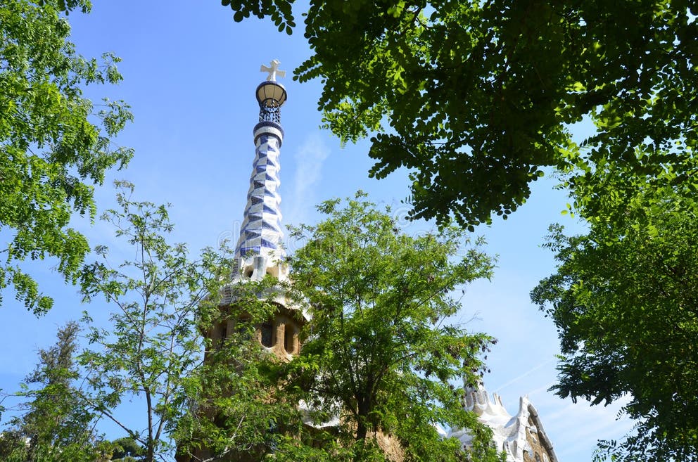 Barcelona editorial stock image. Image of gaud, summer - 122849684