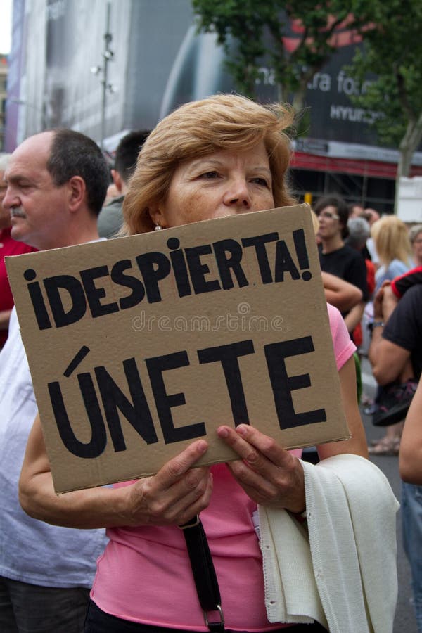 Barcelona Protests 19J editorial photo. Image of madrid - 19973911