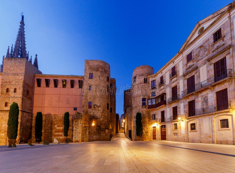 Barcelona. the Roman Gates. Stock Image - Image of travel, history ...