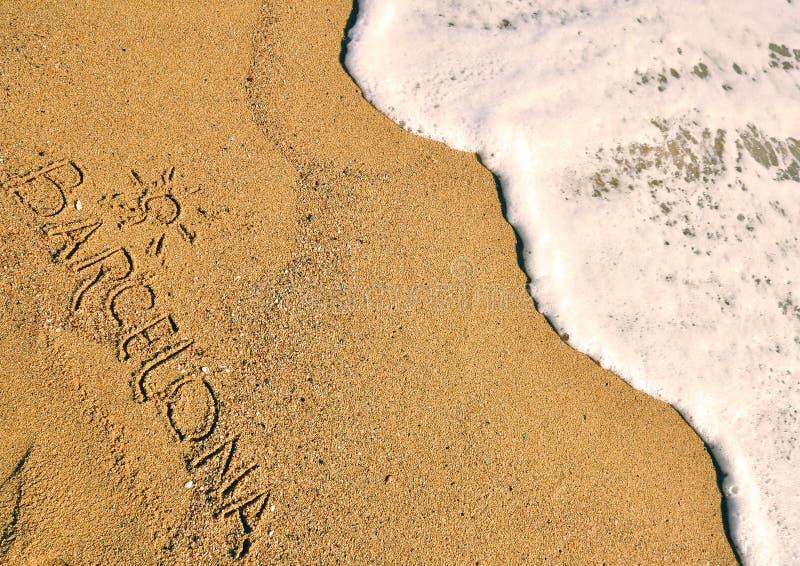 Barcelona sign stock photo. Image of coast, catalonia - 50448962