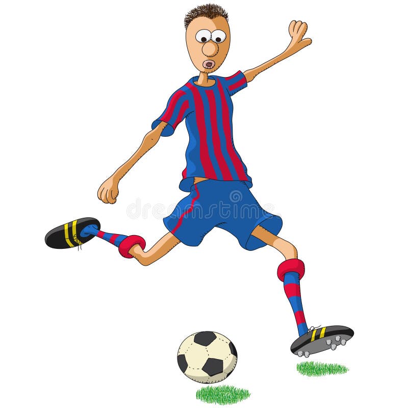 Barcelona soccer player stock vector. Illustration of cartoon - 32807573