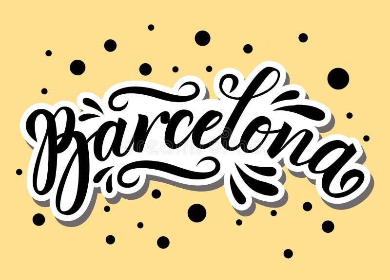 Spain Lettering Text with Abstract Flag Silhouette. Travel Design ...